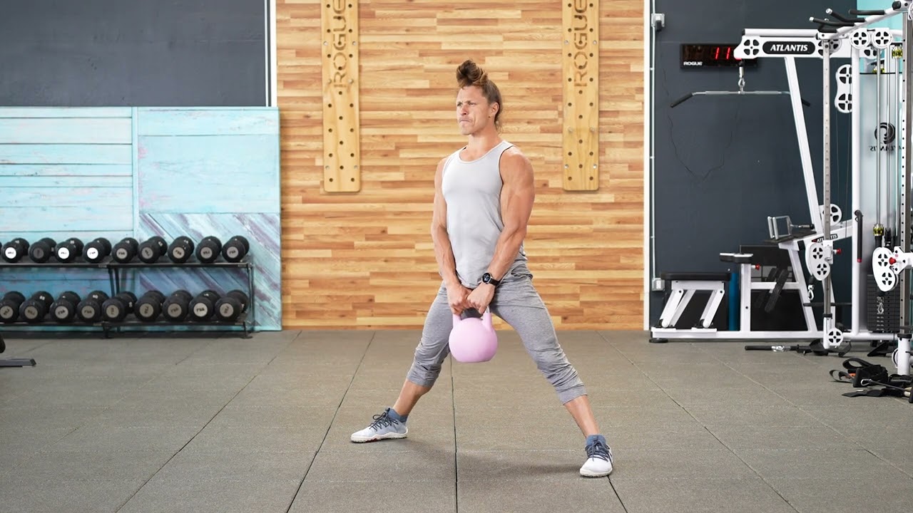 Kettlebell Low Hold Cossack Squat