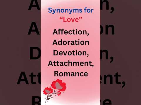 "Powerful Synonyms for Love – Enhance Your English Vocabulary!"