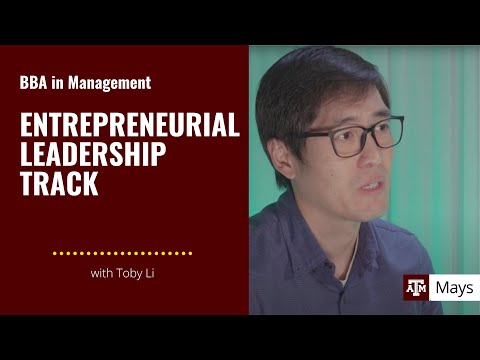 Management | BBA in Management: Entrepreneurial Leadership Track