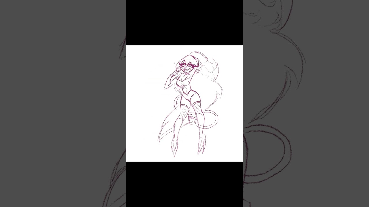Drawing Verosika again 🎀🌸💋 #helluvaboss #fanart #digitalart #verosika #springbroken