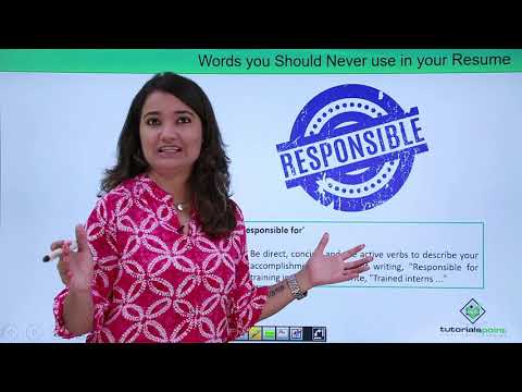 Words you Should Never use in your Resume