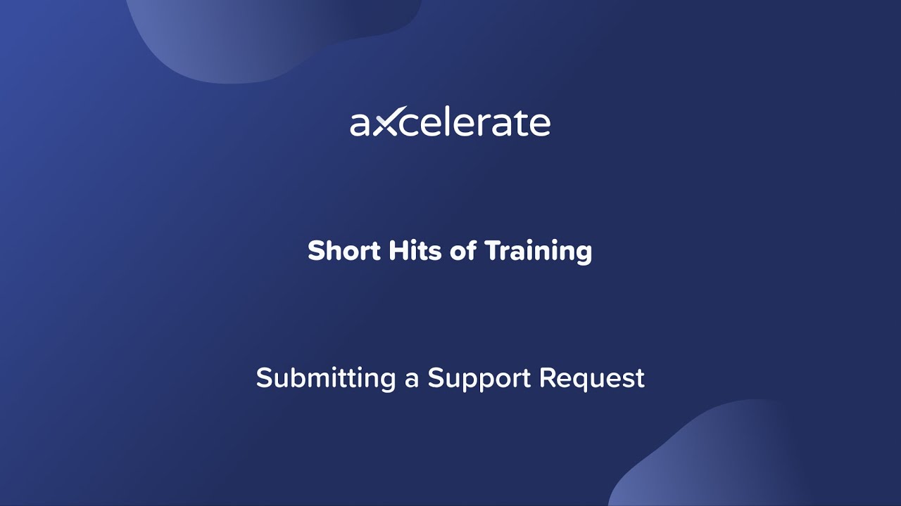 Submitting a Support Request