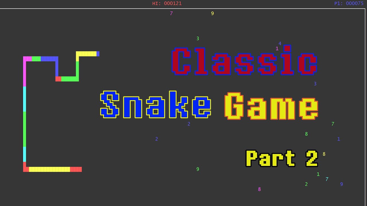 Classic Snake Game - Part 2 (Beginner Python Tutorial on Linux)