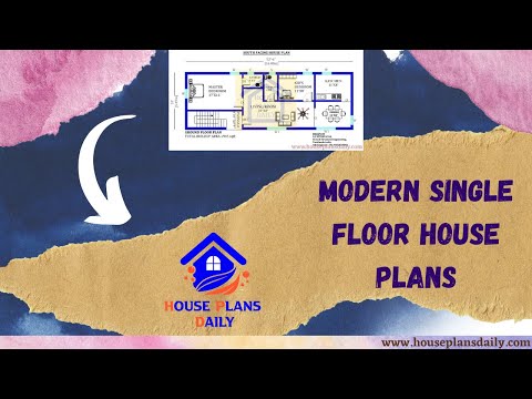 Modern Single Floor House Plans | Double Bedroom House Designs #modernhousedesigns #latest2022homes