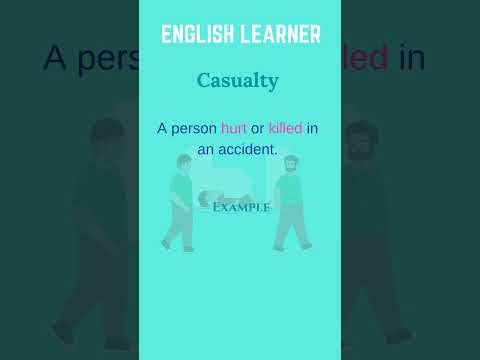 English Word - Casualty - Meaning With An Example #englishwords #english #casualty