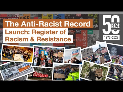 The Anti-Racist Record: Launching the Register of Racism & Resistance