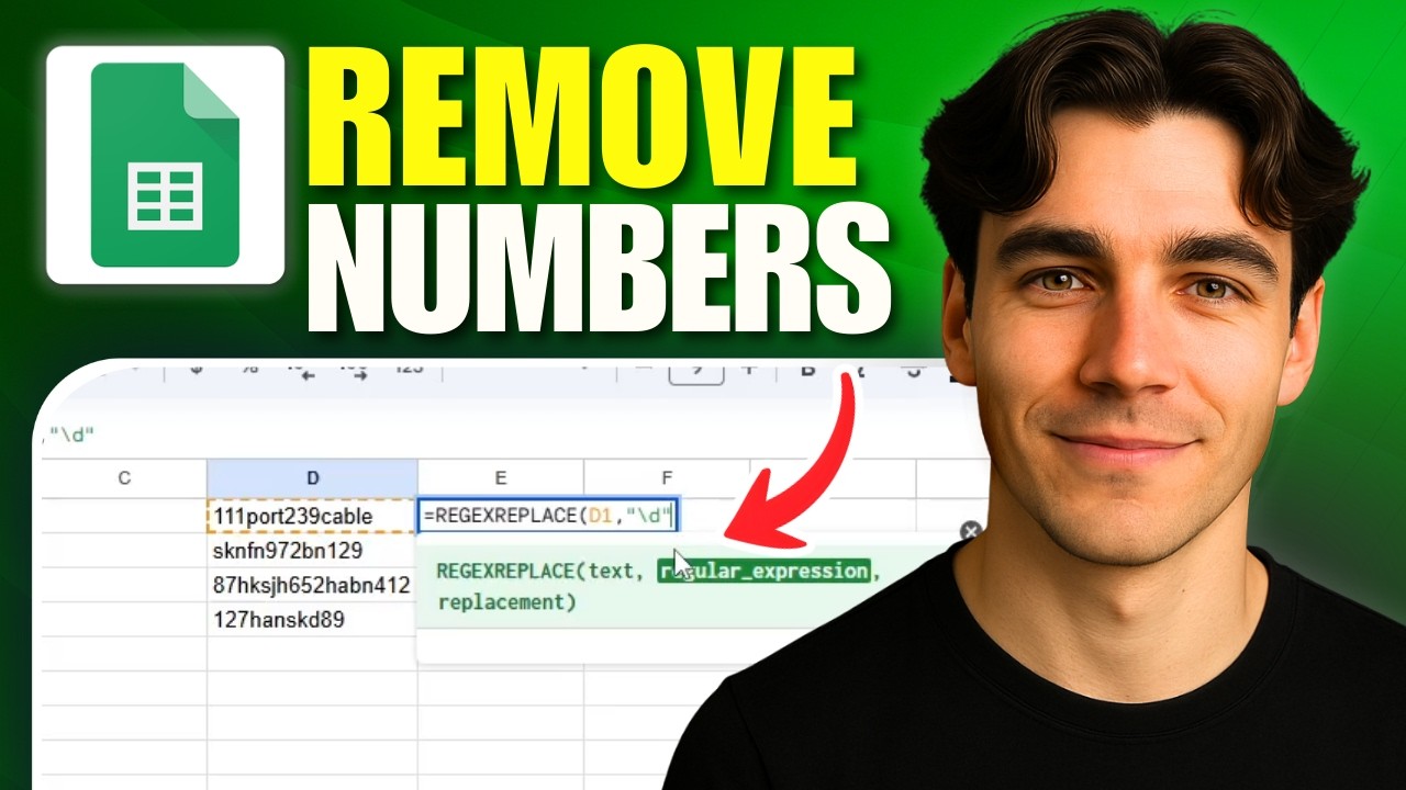 How To Remove Numbers From Text In Google Sheets (Tutorial 2026)