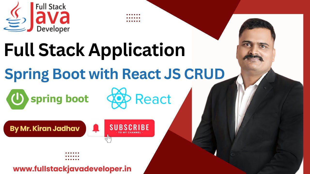 Full Stack CRUD | Spring Boot with React JS CRUD | Learn with Mr. Kiran Jadhav