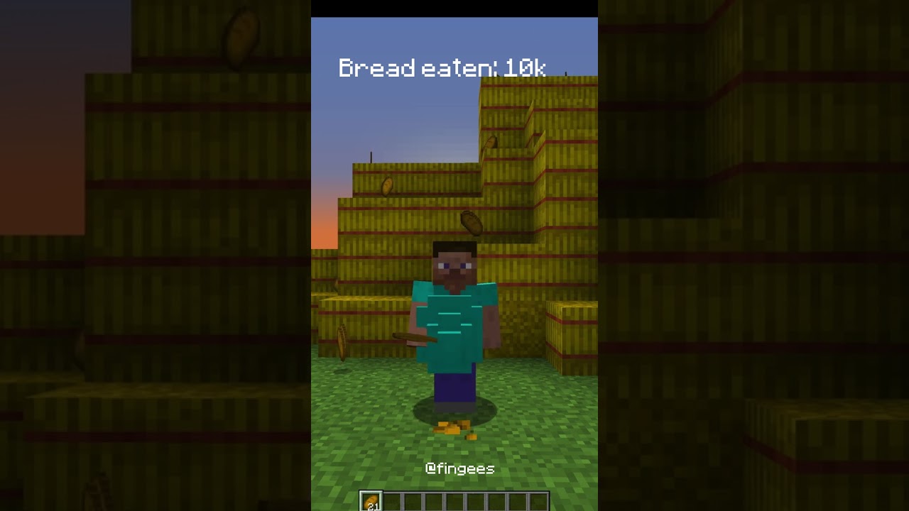 Eating 1 Million Bread in Minecraft