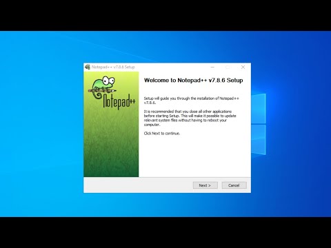 How to Download and Install Notepad++ v7.8.6 on Windows 10