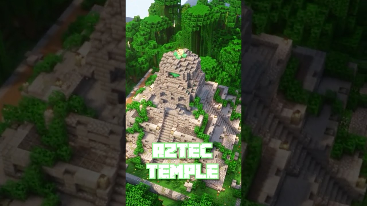 I Build An Aztec Temple in Survival Minecraft!