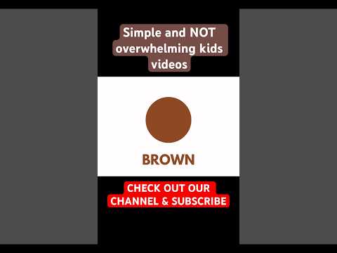 Color fun with BROWN. #kidstv #colors #brown #kidslearning #preschool #educational #abc #phonics
