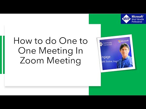 How to schedule one to one meeting in Zoom meeting (Free)