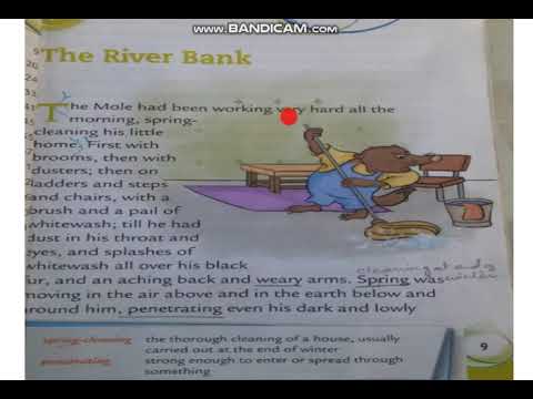The River Bank, Reading/ Explanation, class 5, 23rd August.