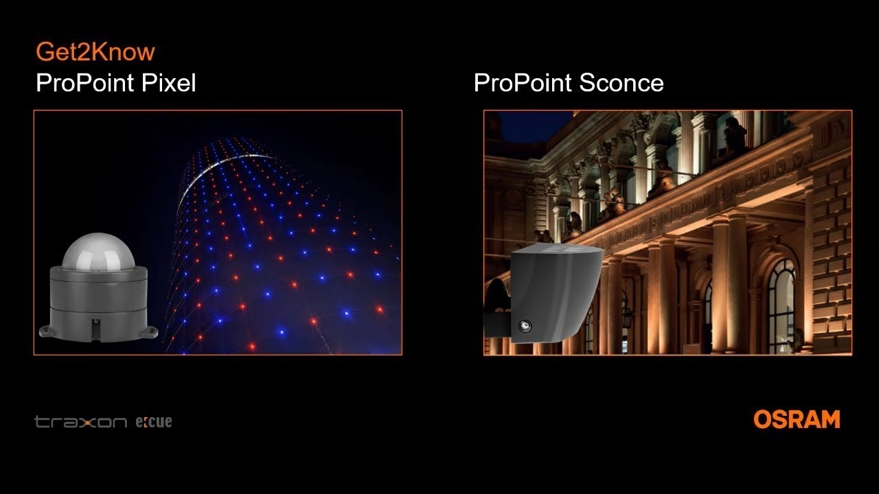 Traxon e:cue Live Webinars - Get2Know ProPoint Pixel and ProPoint Sconce