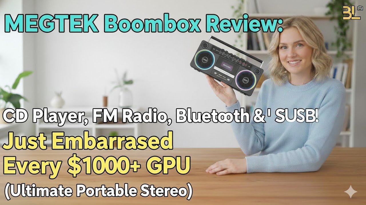 MEGATEK Boombox Review: CD Player, FM Radio, Bluetooth & USB! (Ultimate Portable Stereo)