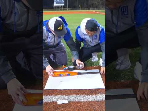 So We Tried Fixing a BROKEN Baseball Bat! #shorts