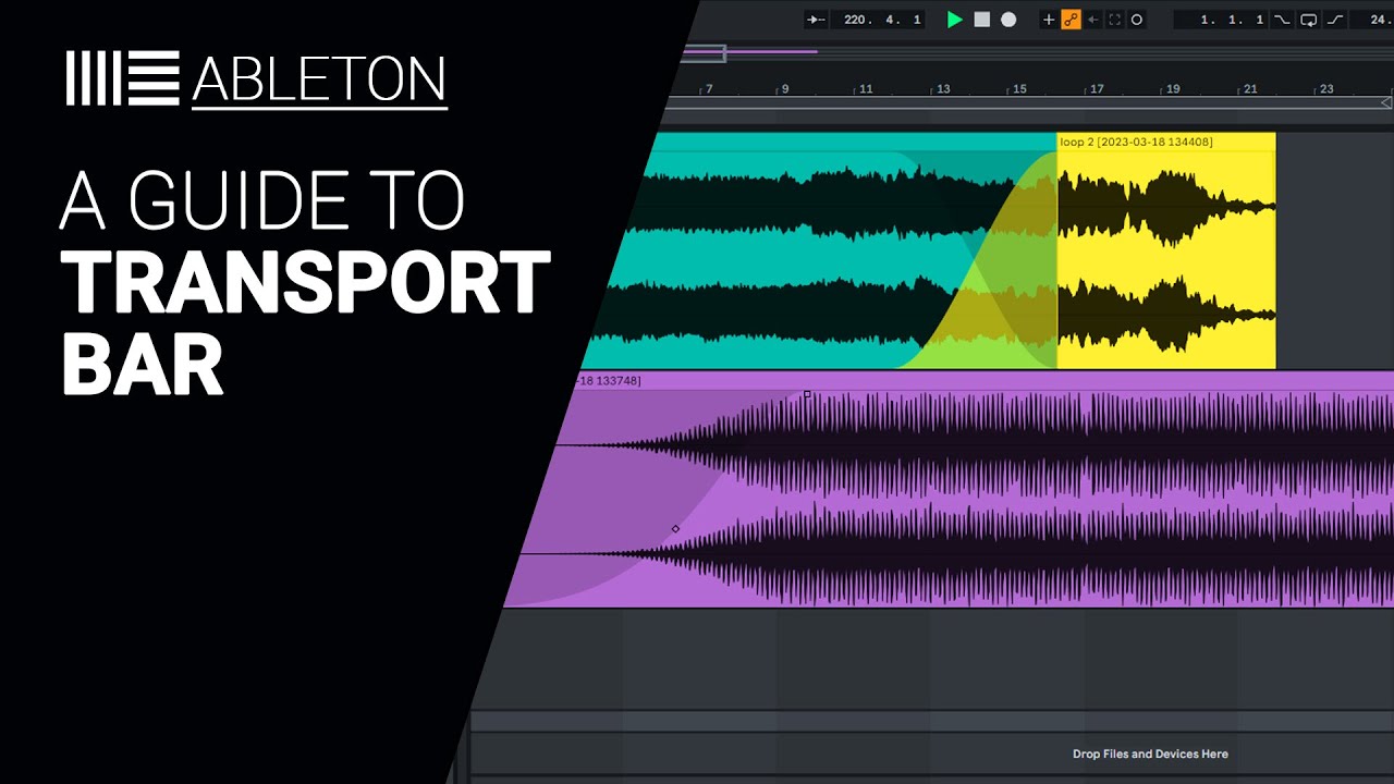 A guide to the TRANSPORT BAR - Ableton tutorial