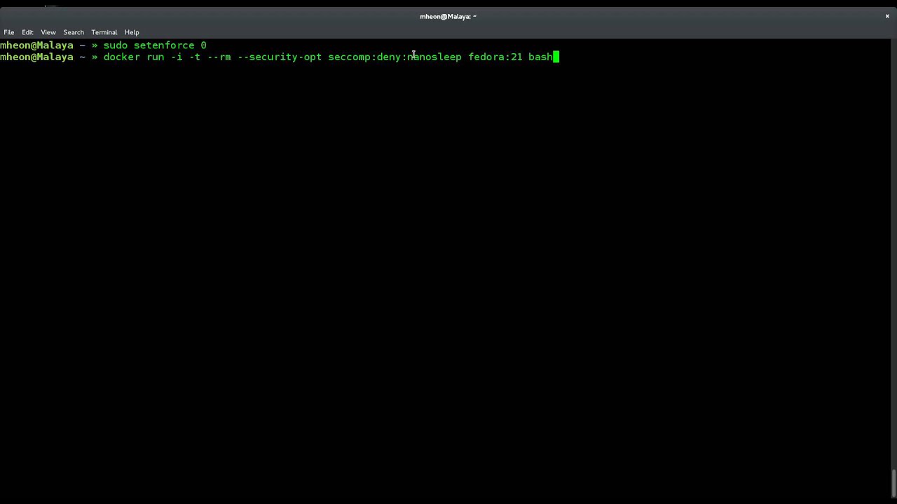 Seccomp, a proposed new security feature in Docker