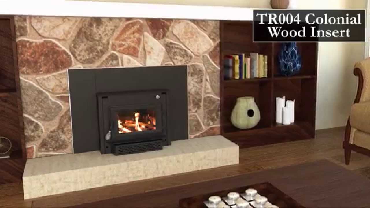 TR004- Colonial Wood Stove Insert