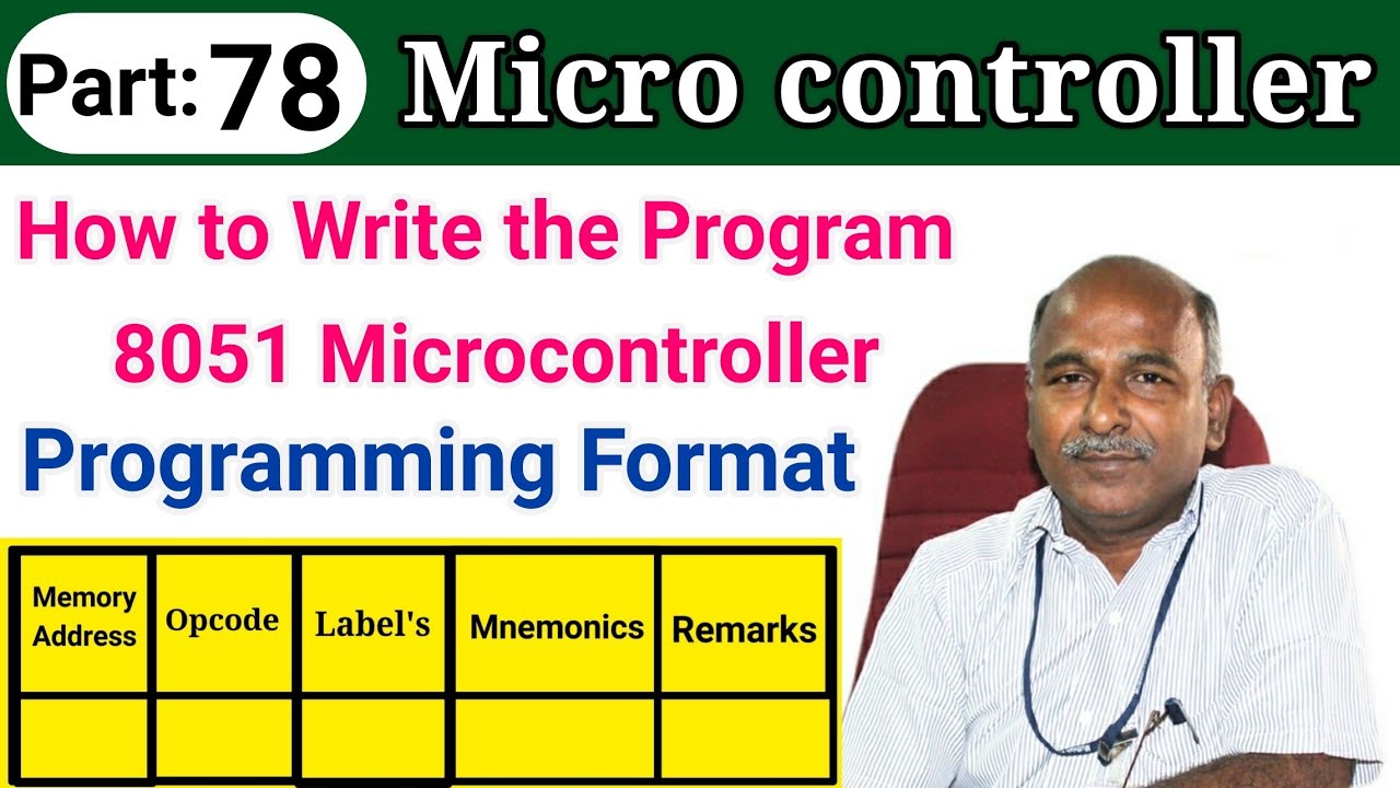 How to write the Program 8051 Microcontroller