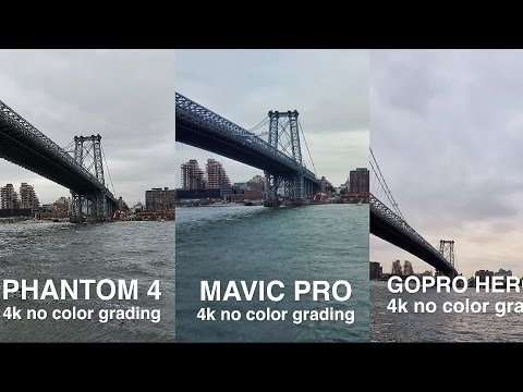 DJi MAVIC vs. PHANTOM 4 vs. GOPRO KARMA side by side comparison in 4k