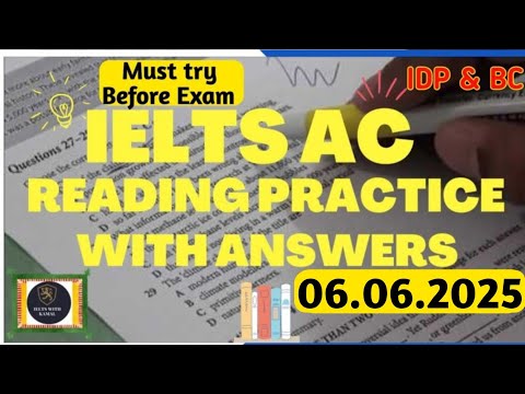 IELTS Reading practice test 2025 With Answers | 06.06.2025 | IELTS Reading Practice Test
