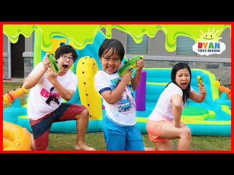 SLIME BLASTER CHALLENGE with Ryan’s World Toys!!!! | Miriam Camacho Blog