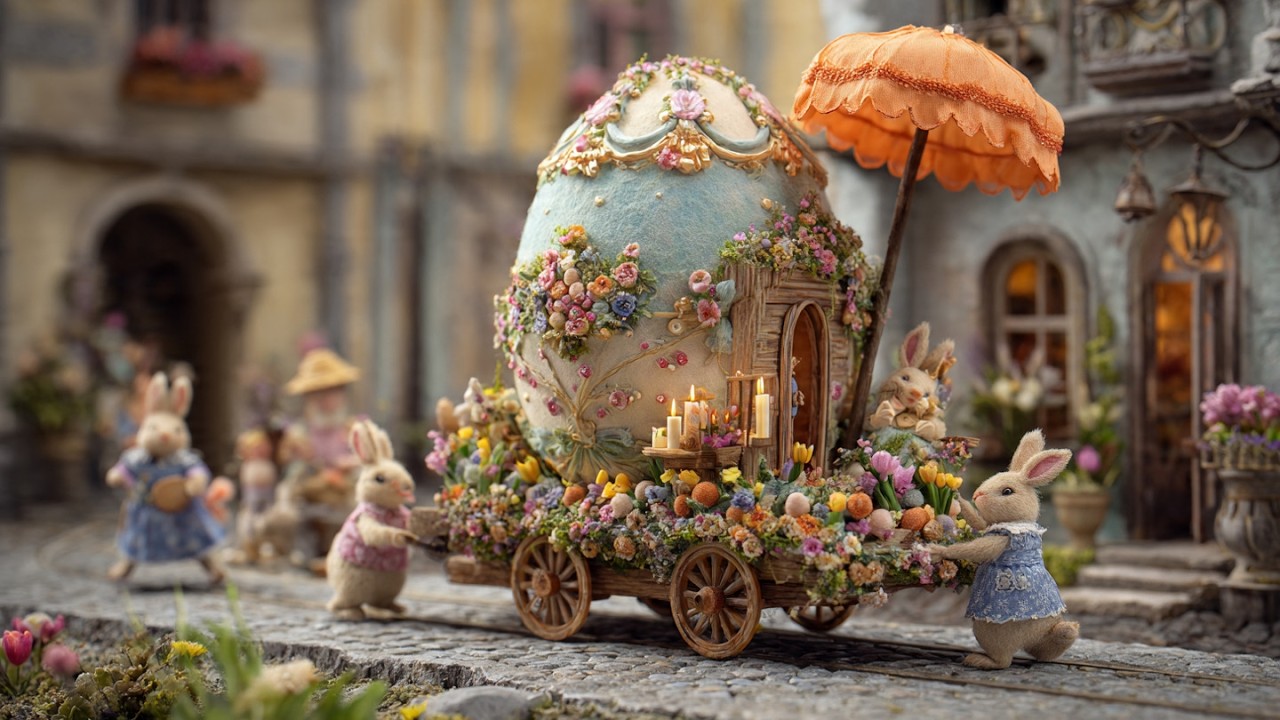 Surreal AI Film • A Very Unusual Town | Where Easter Woke with the Bells (4K)