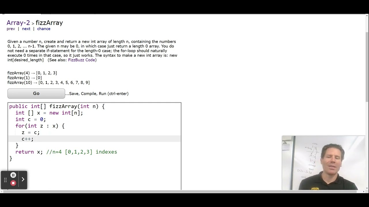 CodingBat Java Array-2 fizzArray