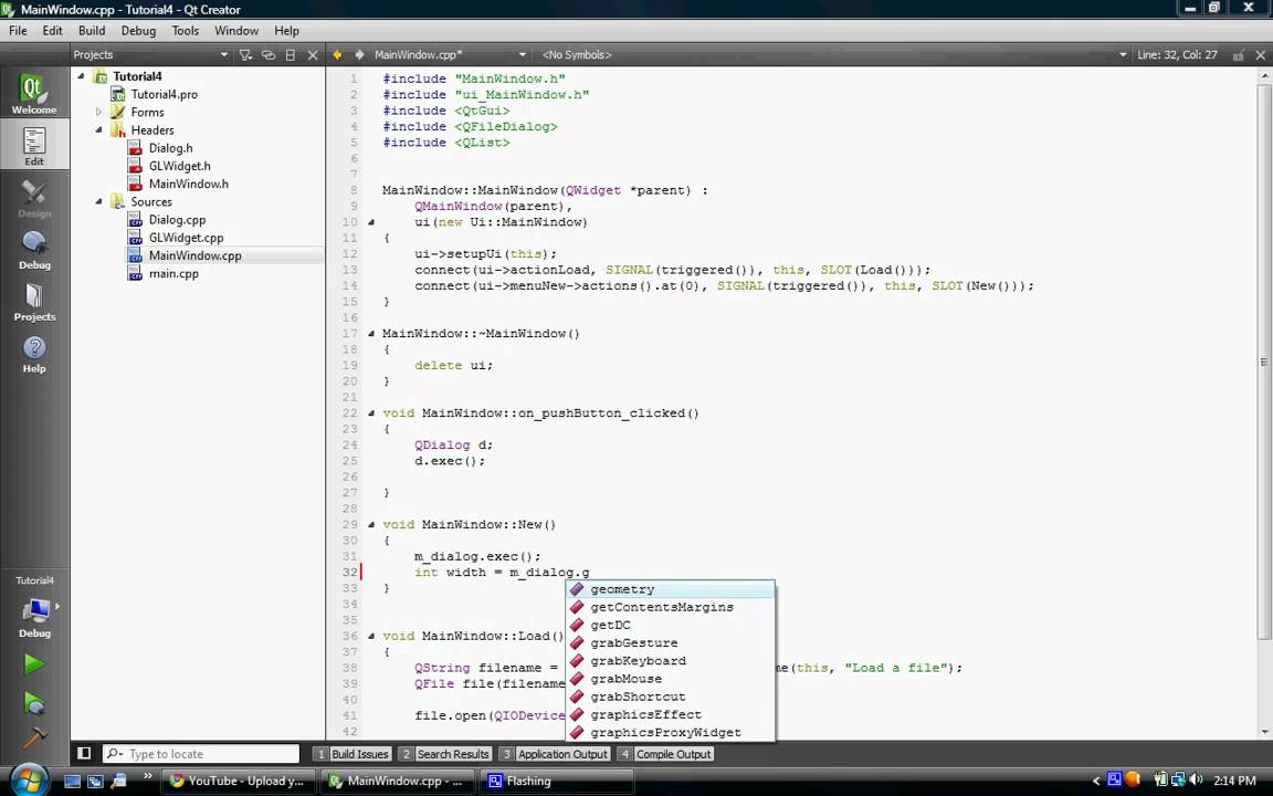 Qt Tutorial #4 part 2