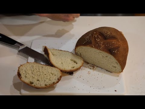 Hand Made Basic French Bread With Flour, Water, Yeast and Salt.