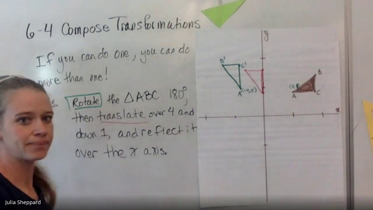 PreAlgebra 6 4 Compose Transformations