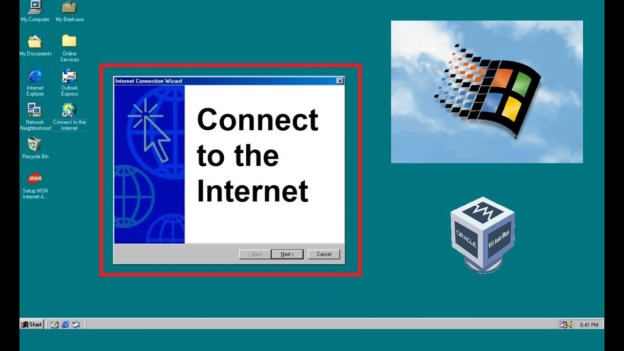 Set up Internet in Windows 98 (VirtualBox)