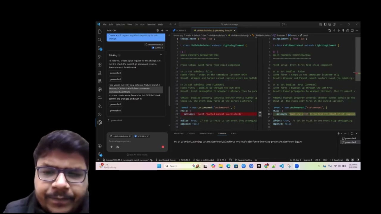 AI-Powered Salesforce Development | JIRA → VS Code → GitHub using Ravo Dev Agent