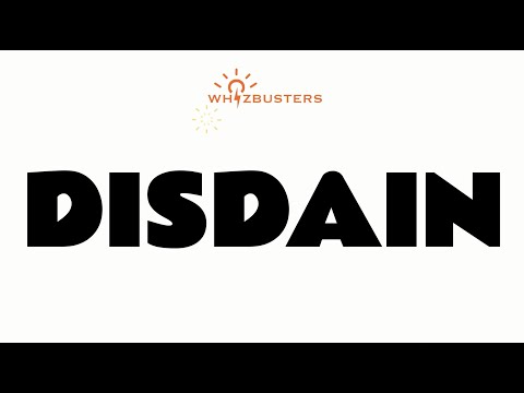 DISDAIN (noun) Meaning, Pronunciation and Examples in Sentences | GRE GMAT LSAT SAT ESL TOEIC