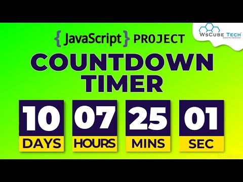 Learn Build a Countdown Timer from Scratch JavaScript Project - Mind Luster