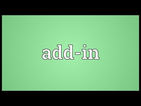 Add-in Meaning