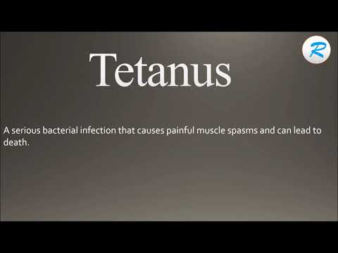 How to pronounce Tetanus