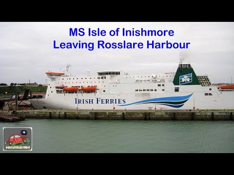 MS Isle of Inishmore leaving Rosslare Harbour