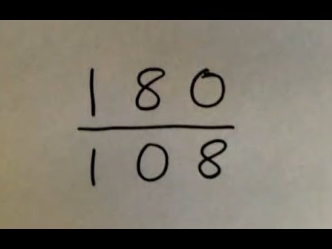 Simplify the Fraction to Lowest Terms: 180/108