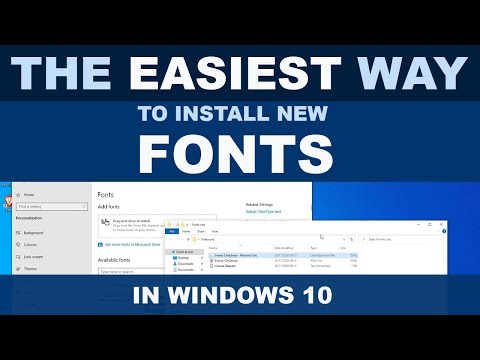 Install New Font Windows 10. The Quickest & Easiest Way.