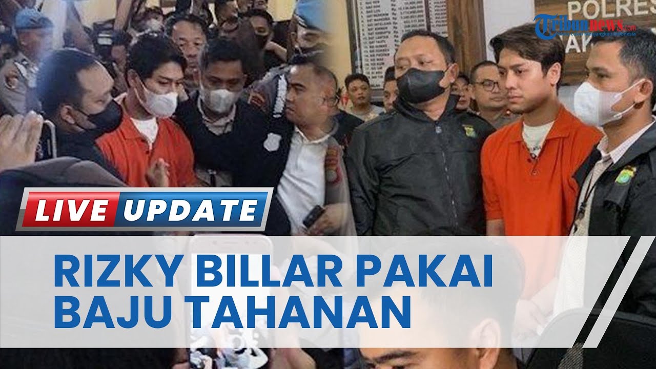 Penampakan Rizky Billar Pakai Baju Tahanan Kini Ditahan 20 Hari Karena