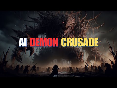 Luma Dream Machine AI Armageddon Epic Demon Crusade #ai #lumaai #imagetovideo #horror