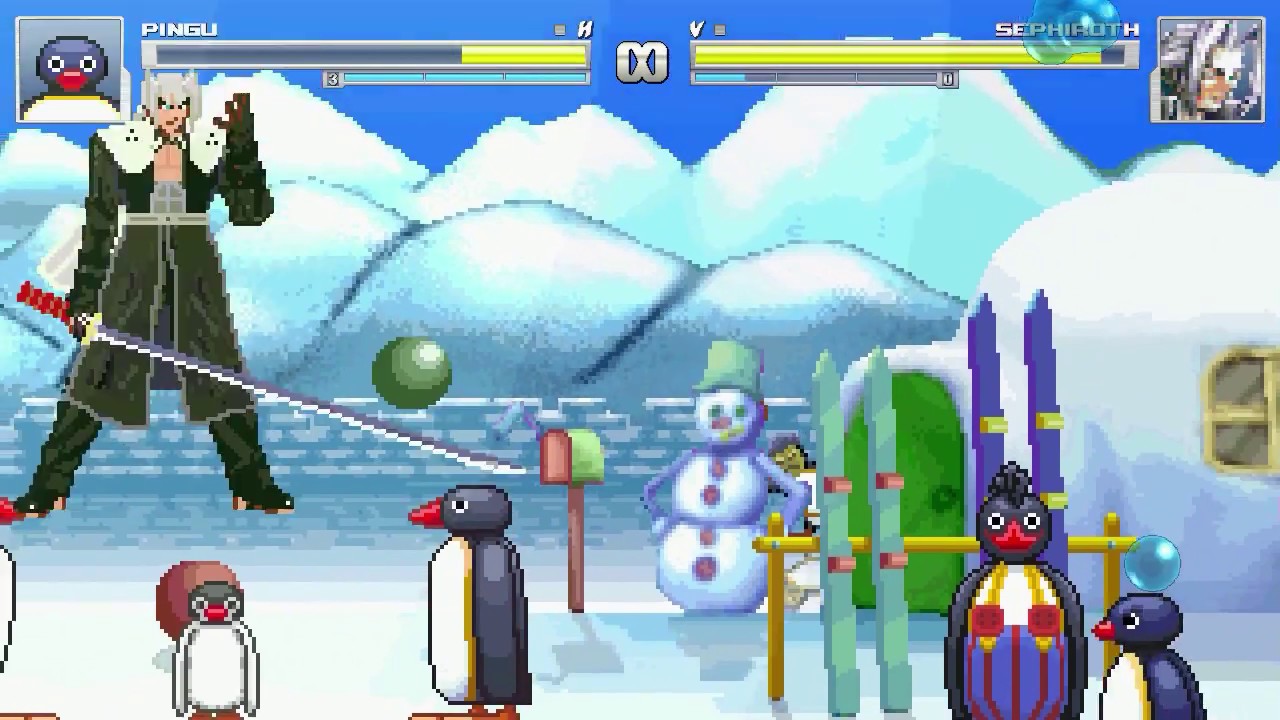 AN Mugen Request #1518: Pingu VS Sephiroth