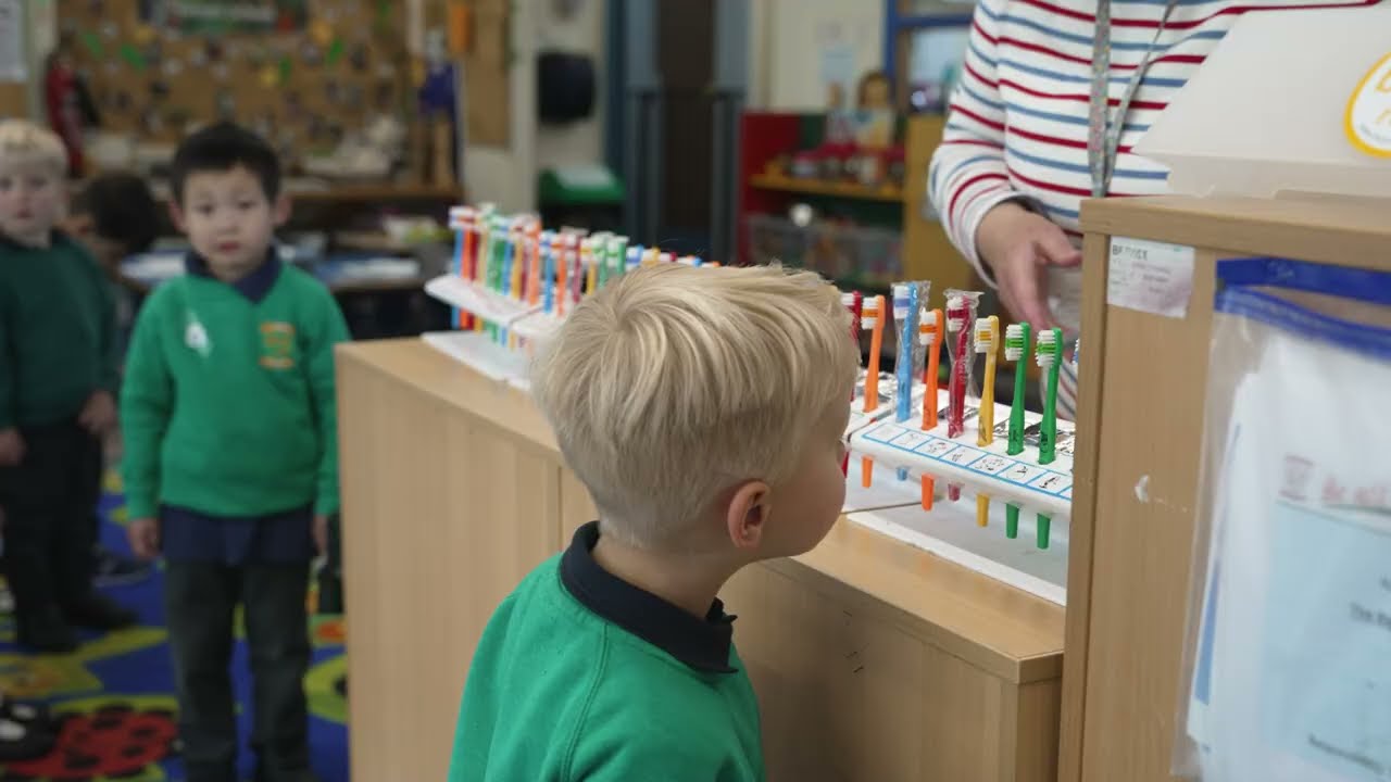 Supervised toothbrushing with Big Brush Club
