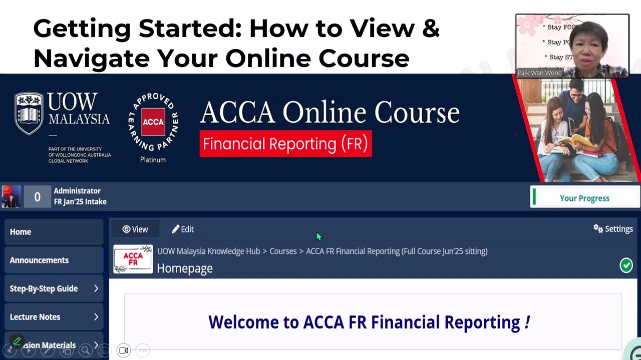 ACCA FR Financial Reporting (Full Course Sep'25 sitting) | UOW Malaysia ...