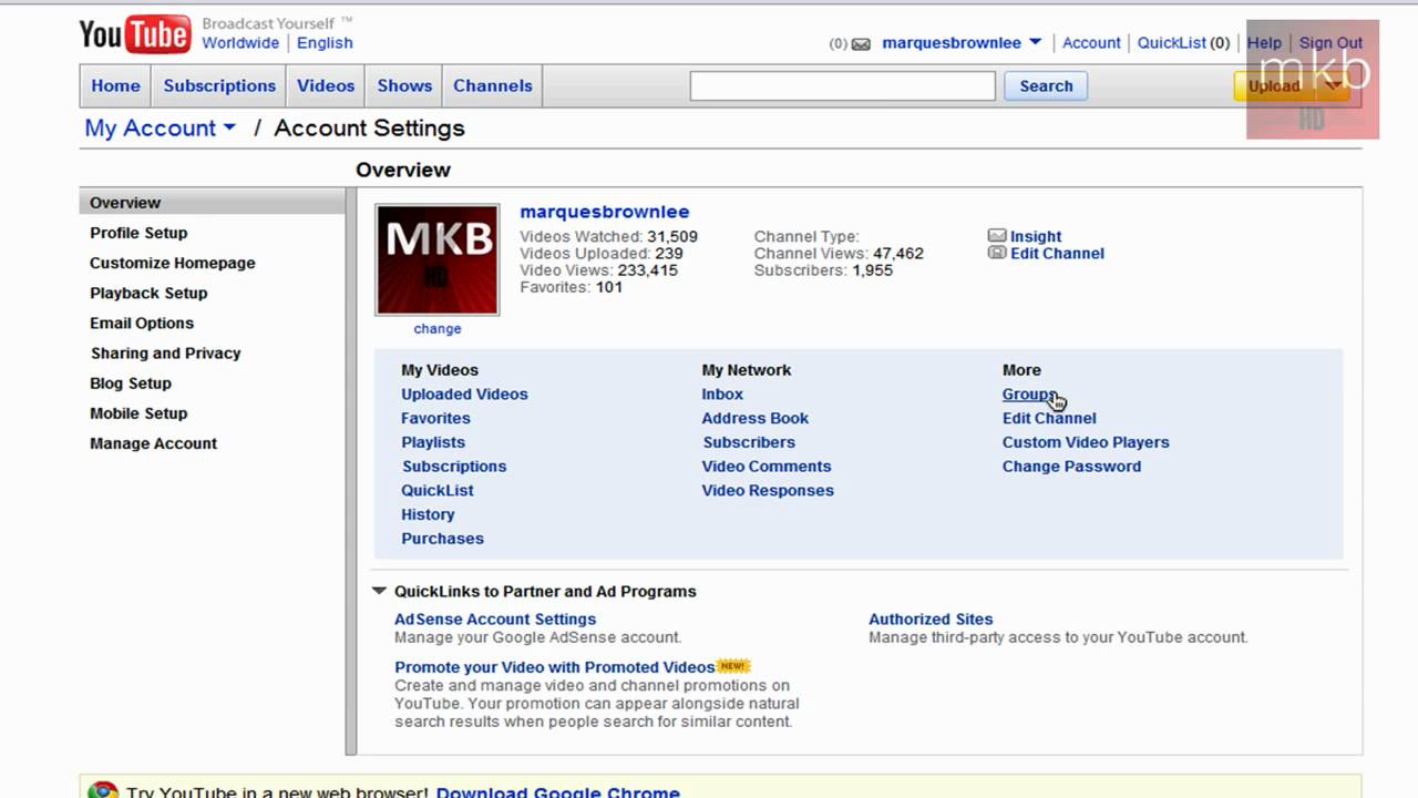 HD Tutorial: Youtube Groups