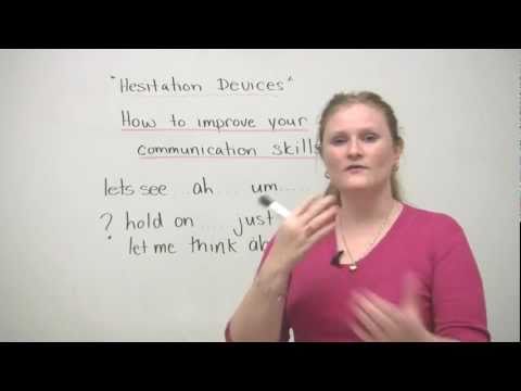 Conversation Skills in English - Hesitation devices - uh... um...