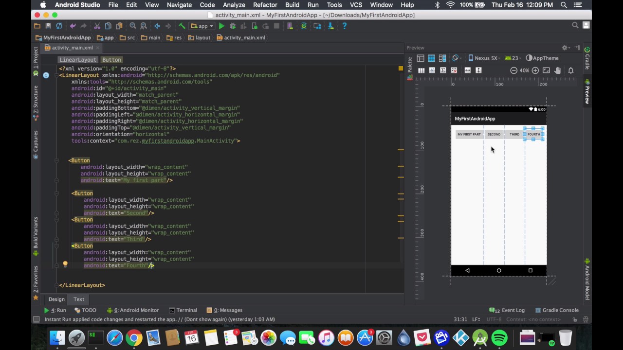 Android Tutorial: Layout Weight